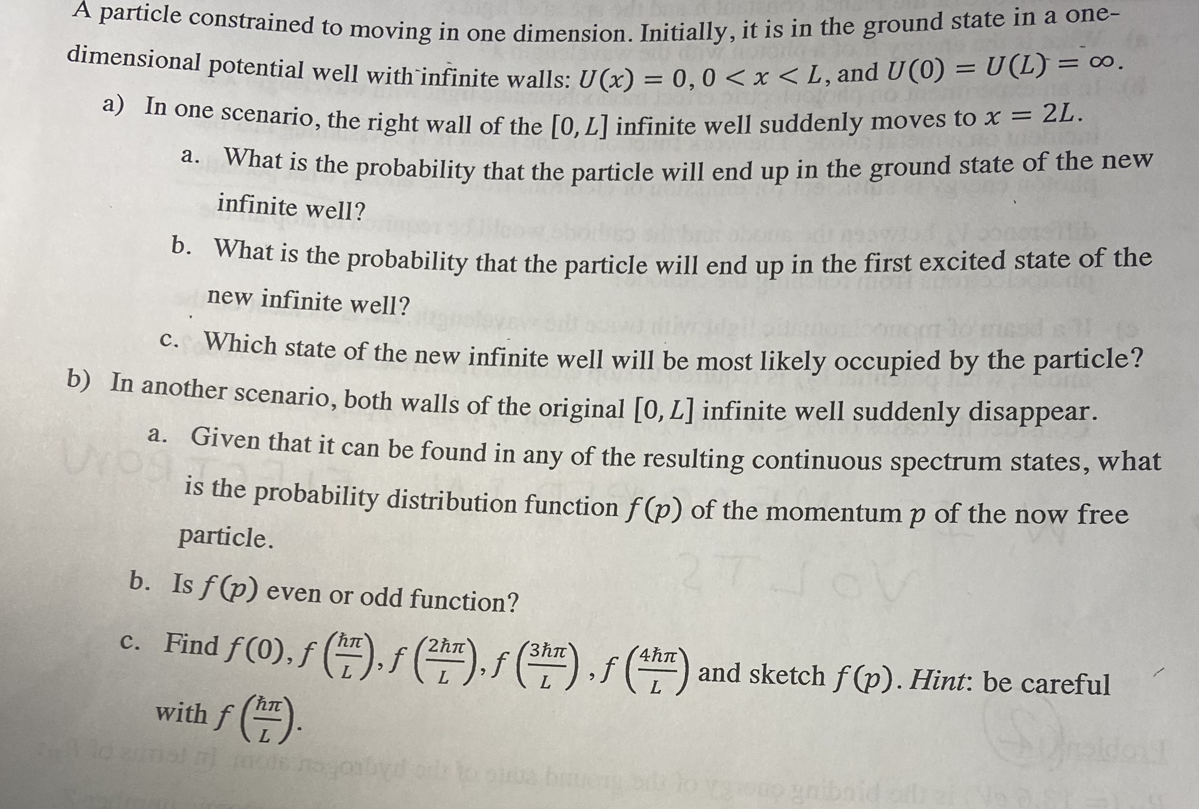 Solved A particle constrained to moving in one dimension. | Chegg.com