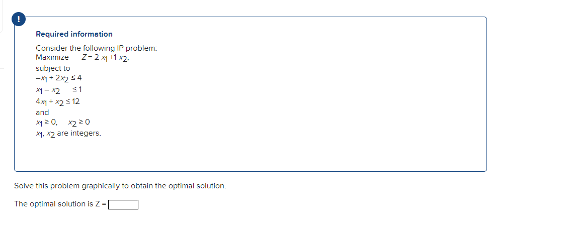 Solved Required information Consider the following IP | Chegg.com