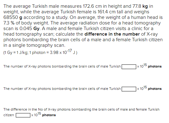 Solved The average Turkish male measures 172.6 cm in height | Chegg.com