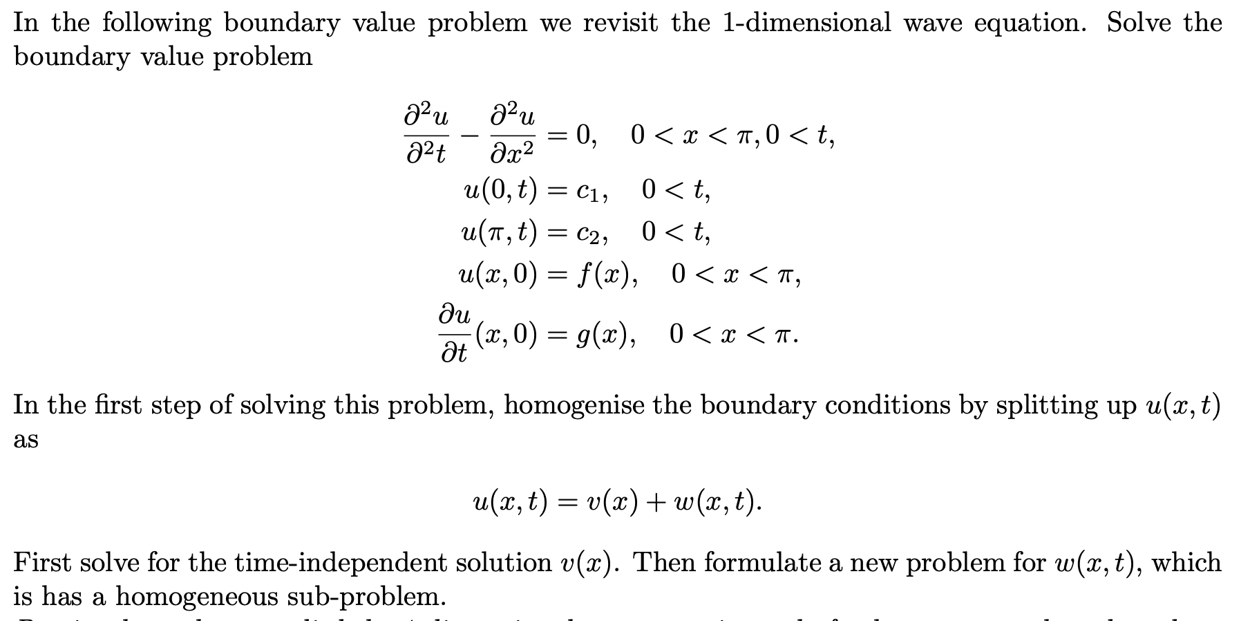 Solved In the following boundary value problem we revisit | Chegg.com