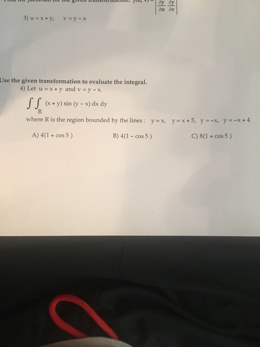 Solved Use the given transformation to evaluate the | Chegg.com
