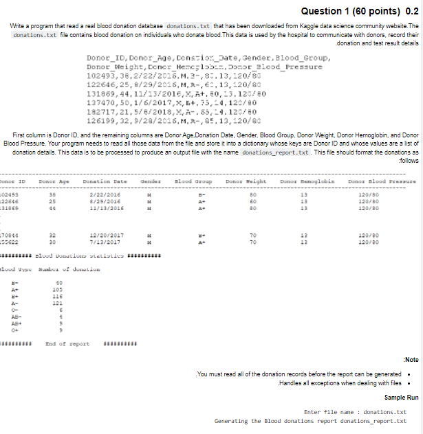Solved Question 1 60 Points 02 Write A Program That Read 