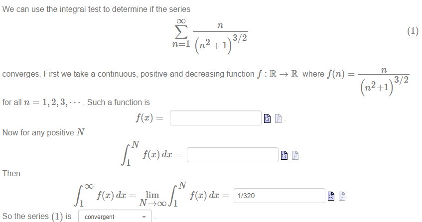 Solved We can use the integral test to determine if the | Chegg.com