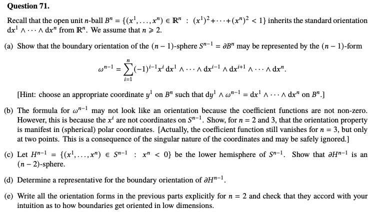 Solved Could you please help me with question 75 (a)? | Chegg.com