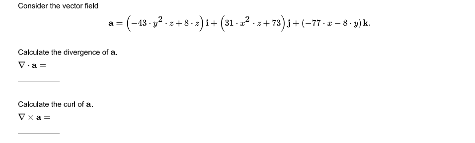 Solved Consider the vector field | Chegg.com