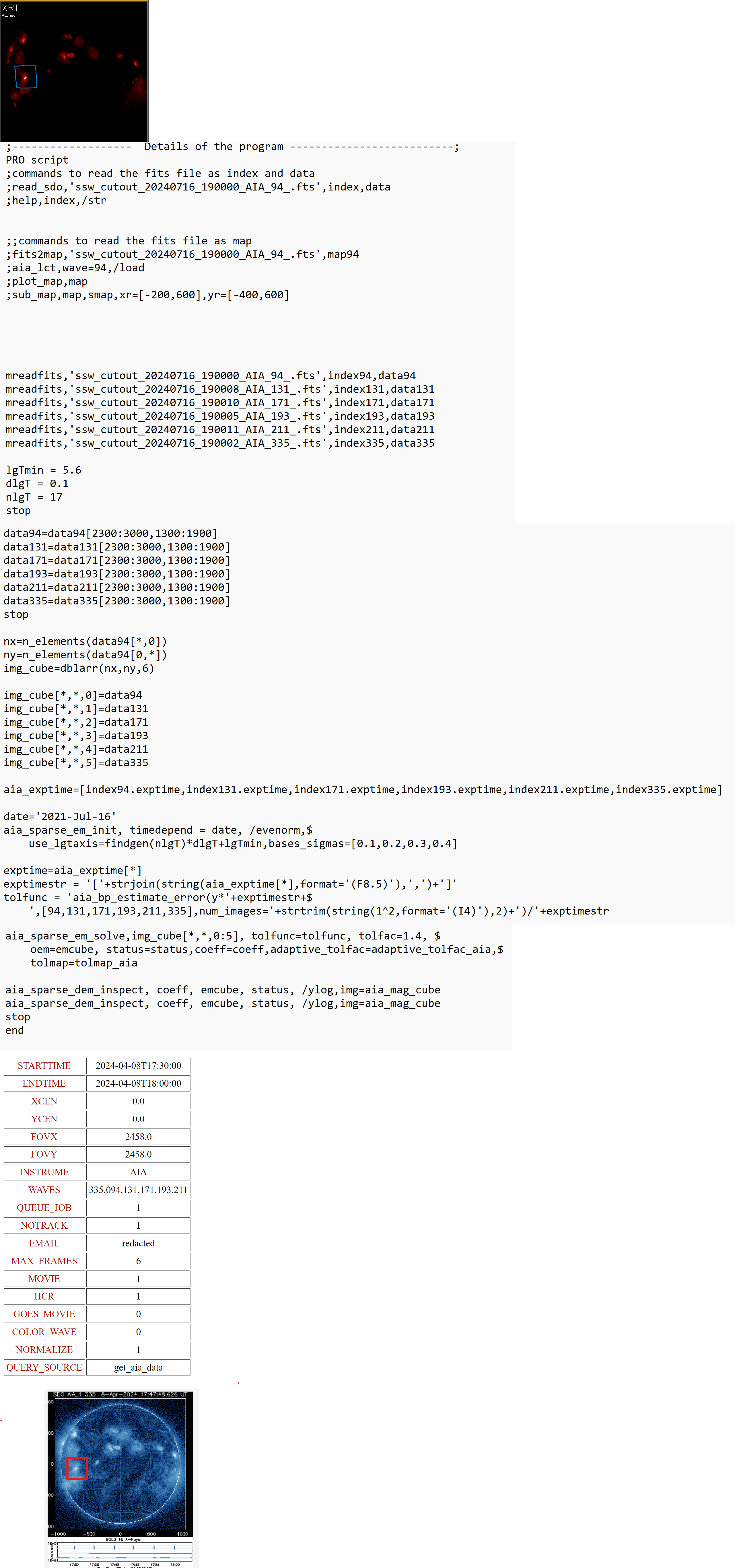 Solved Solar AIA and XRT computation and diagnostics: | Chegg.com