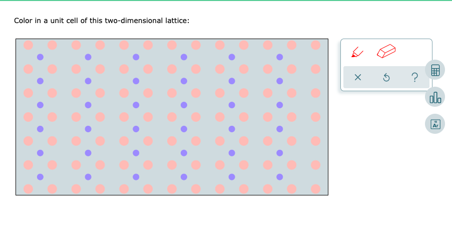 Solved Color in a unit cell of this two-dimensional lattice: | Chegg.com