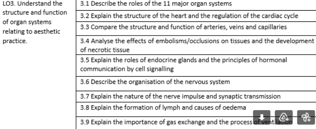 Solved LO3. Understand the structure and function of organ | Chegg.com