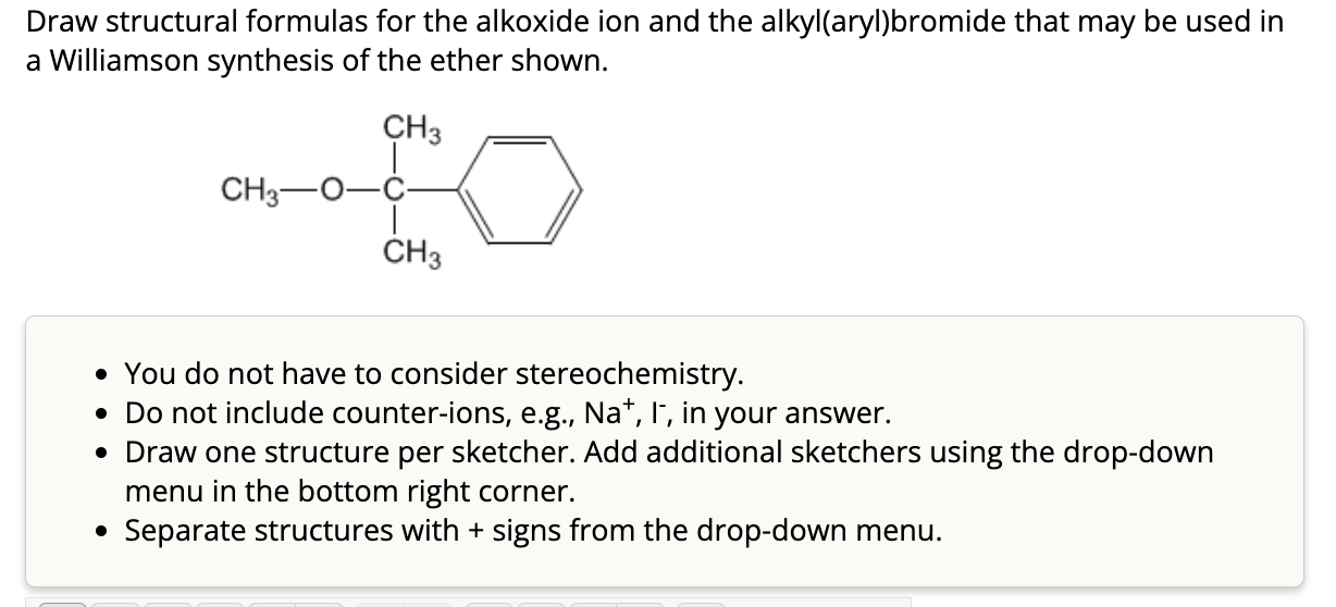 Solved Draw structural formulas for the alkoxide ion and the | Chegg.com