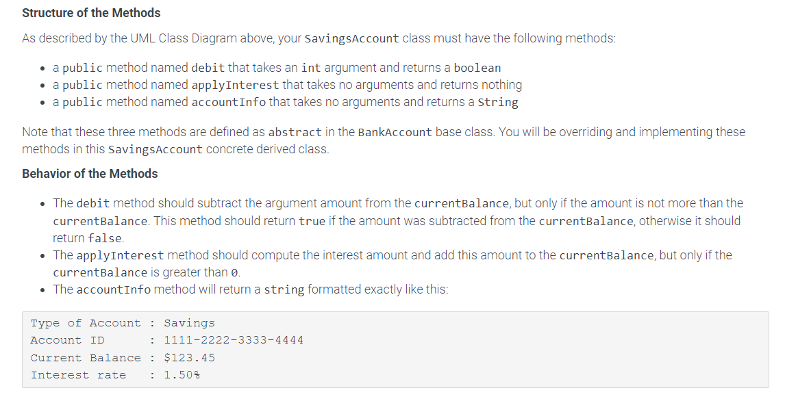 Solved PLEASE USE JAVA Write an derived class in Java | Chegg.com
