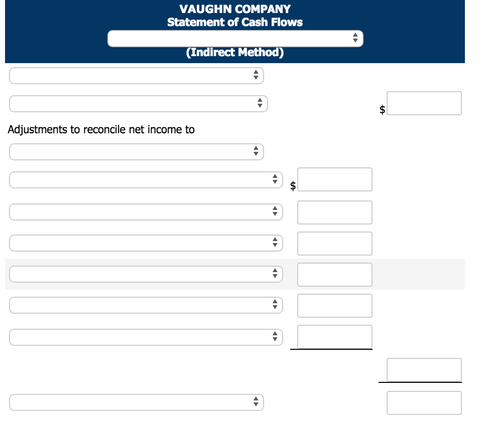 Solved Condensed financial data of Vaughn Company for 2017 | Chegg.com