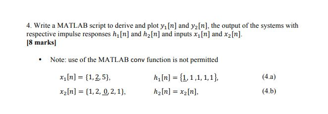 Solved 4 Write A Matlab Script To Derive And Plot 8 And 8550