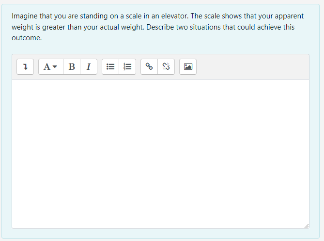 Solved Imagine that you are standing on a scale in an | Chegg.com