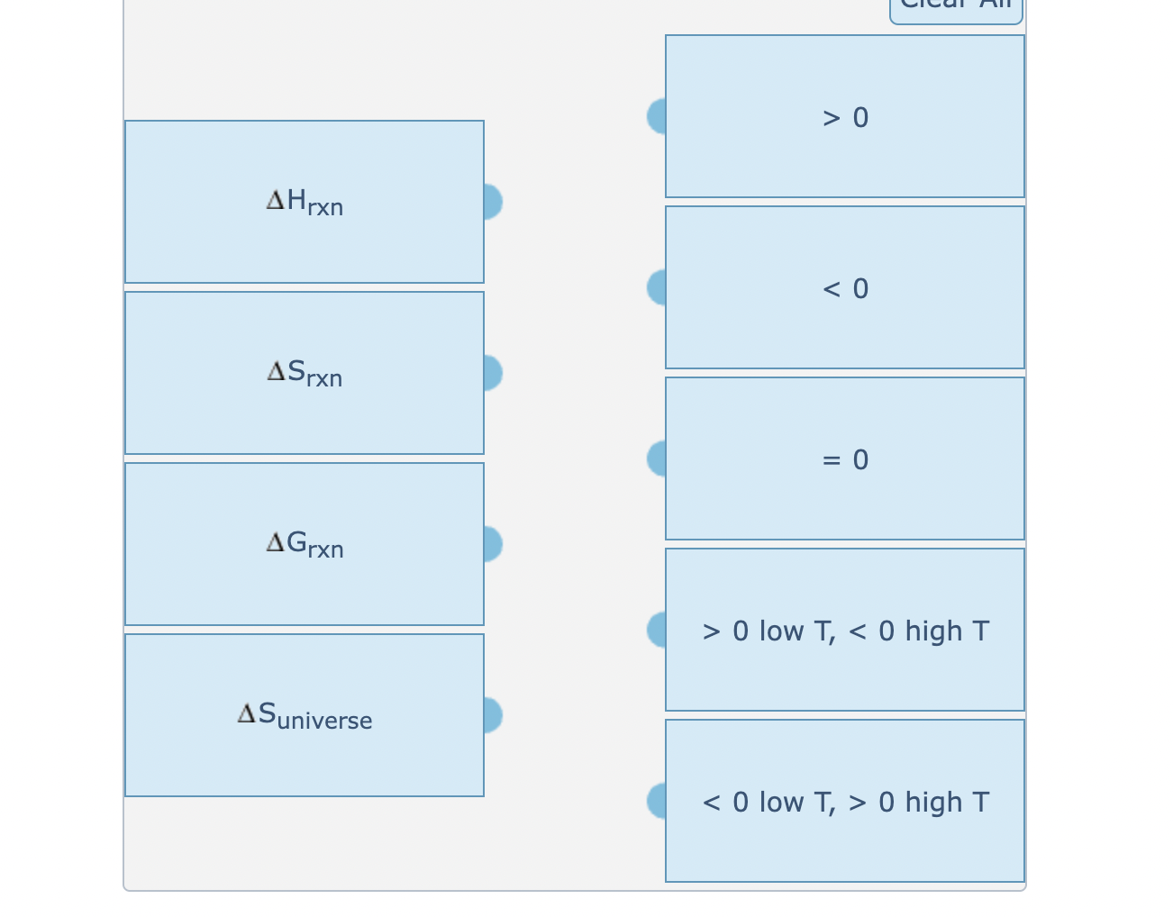 Solved Without doing any calculations, match the following | Chegg.com