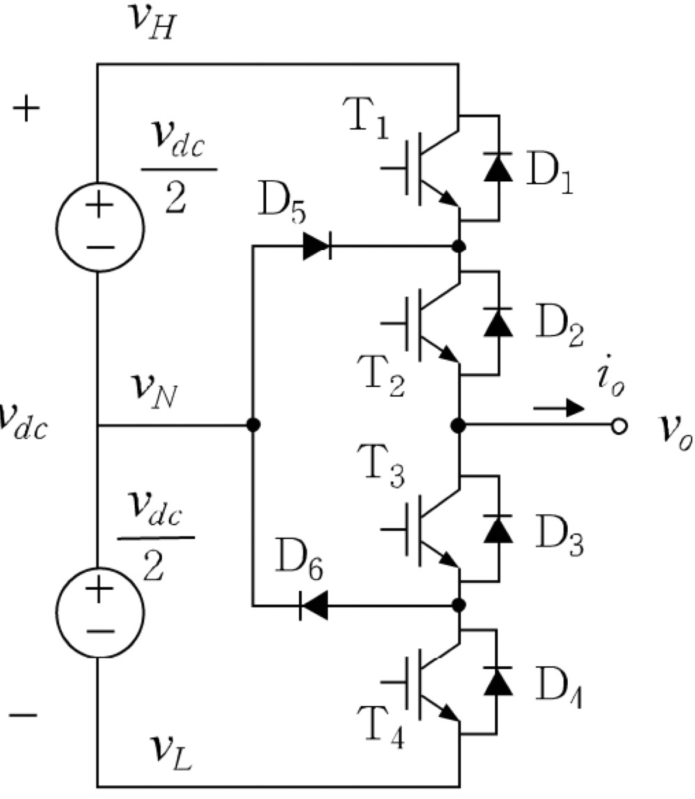Solved NPC 3-level inverter, calculate the voltage drops | Chegg.com