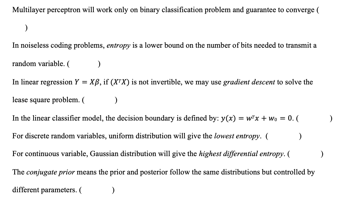 Solved Multilayer perceptron will work only on binary | Chegg.com