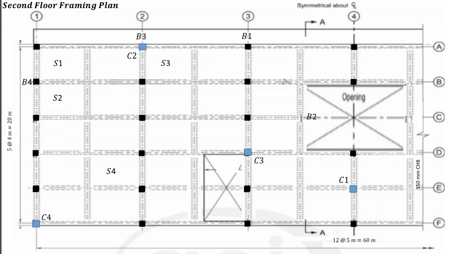 for the structural plan shown, design completely by | Chegg.com