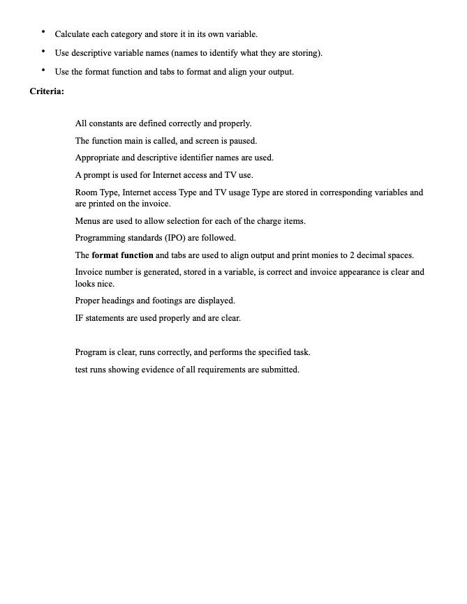 Solved Problem Specification: Given the program | Chegg.com