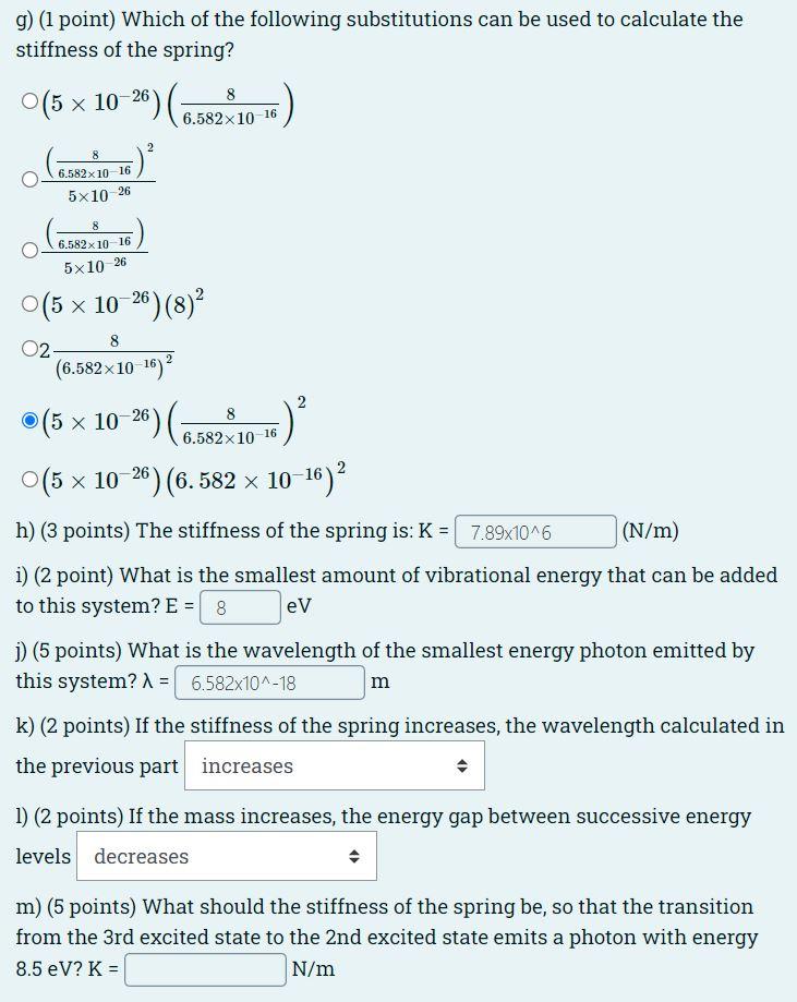 Solved Problem 2 (30 points) A microscopic spring-mass | Chegg.com