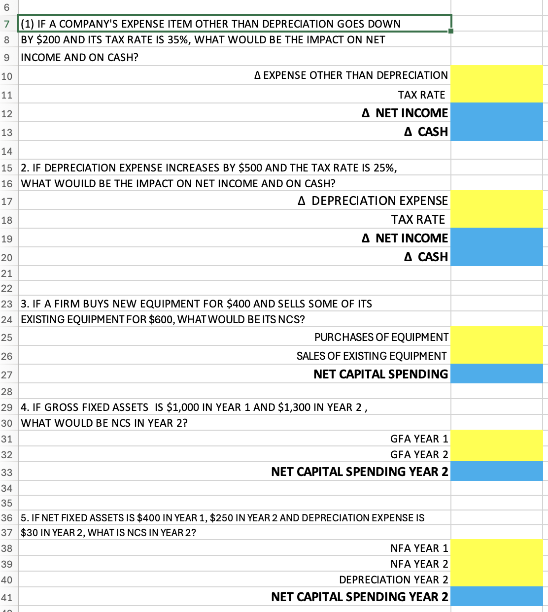 Solved ****(PLEASE SOLVE USING EXCEL FUNCTIONS)****(1) ﻿IF A | Chegg.com