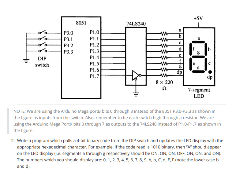 Solved Finish the Embedded system code to display numbers, | Chegg.com