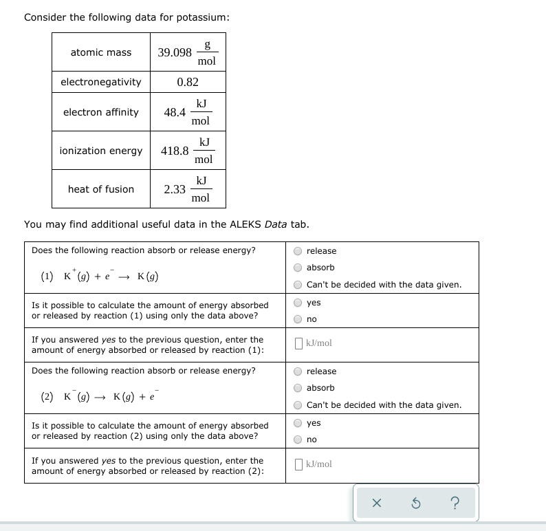 Potassium Atomic Mass