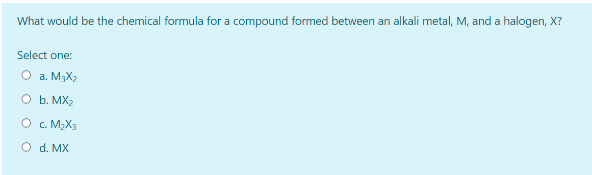 Solved What would be the chemical formula for a compound | Chegg.com