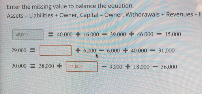 Solved Enter the missing value to balance the equation. | Chegg.com
