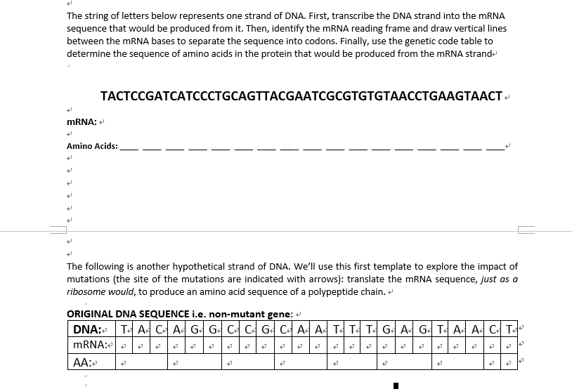 Solved The string of letters below represents one strand of | Chegg.com