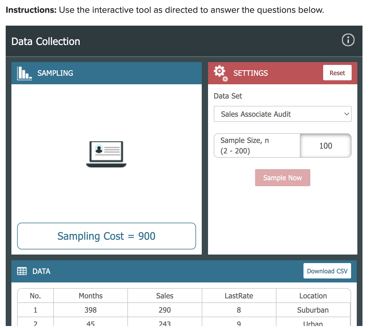 Instructions: Use the interactive tool as directed to | Chegg.com