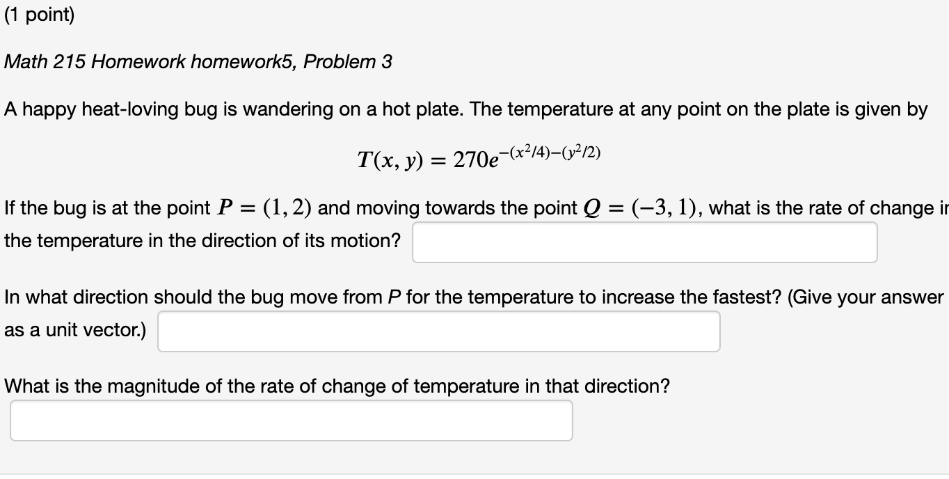 Solved (1 point) Math 215 Homework homework5, Problem 3 A | Chegg.com