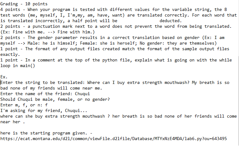 Assignment- Modify the Python program by adding the | Chegg.com