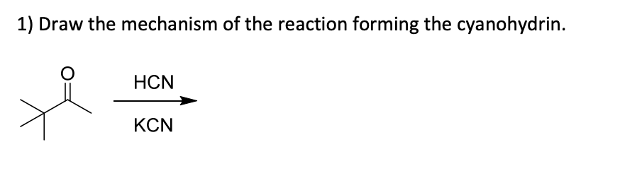 Solved 1) Draw the mechanism of the reaction forming the | Chegg.com