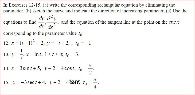 Solved In Exercises 12-15, (a) write the corresponding | Chegg.com