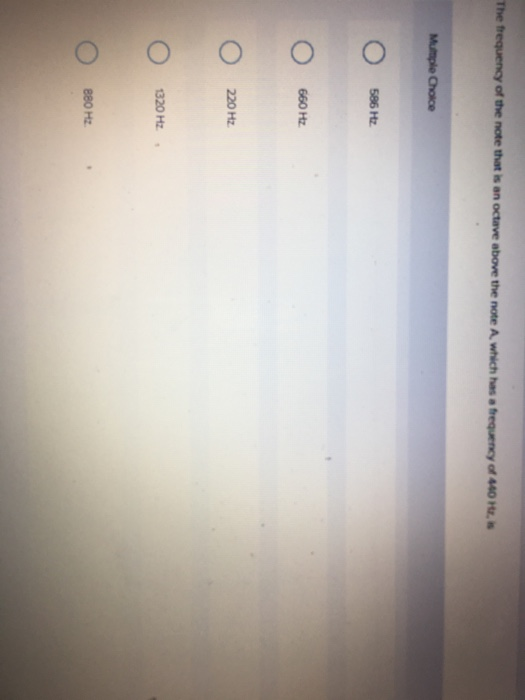 Solved 660 ㎐ 220 Hz. 1320 Hz , | Chegg.com