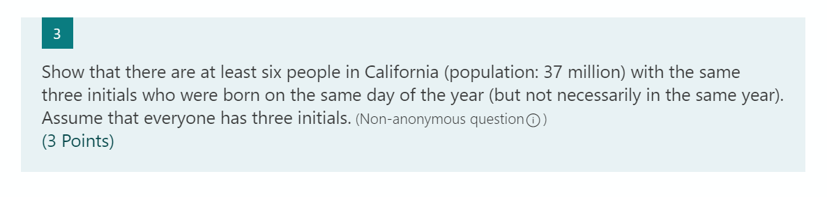 Solved 3 Show that there are at least six people in | Chegg.com