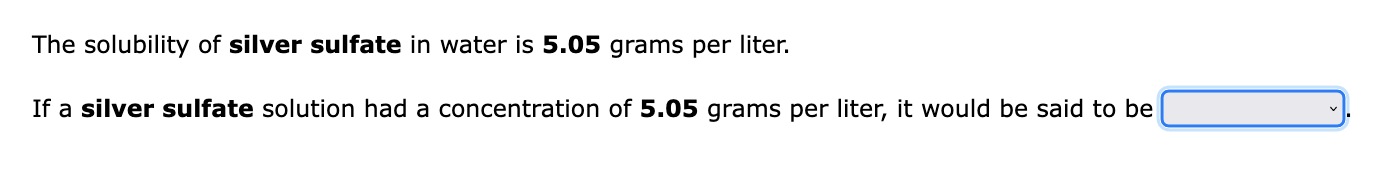 Solved The solubility of silver sulfate in water is 5.05 | Chegg.com
