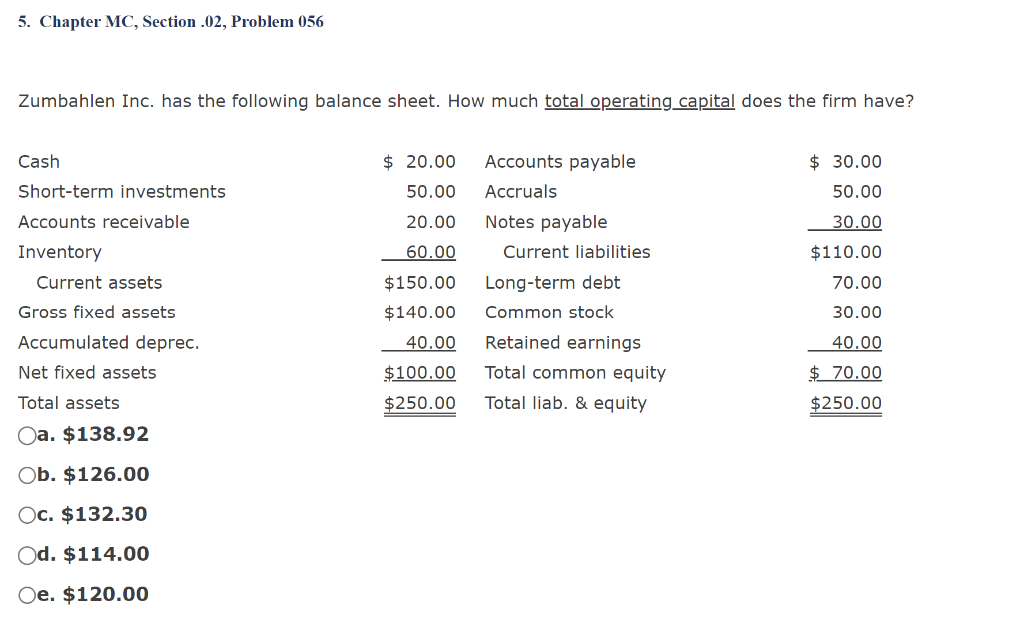 Solved 5. Chapter MC, Section .02, Problem 056 Zumbahlen | Chegg.com
