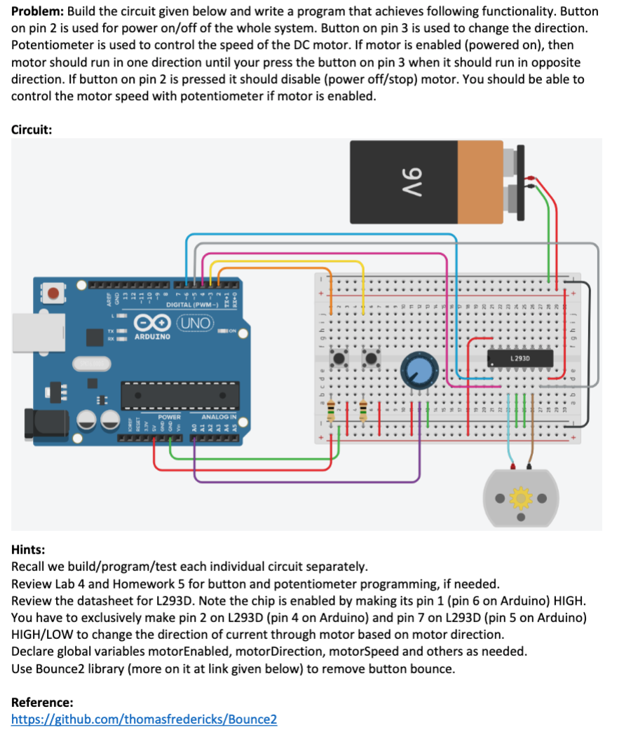 Problem: Build the circuit given below and write a | Chegg.com