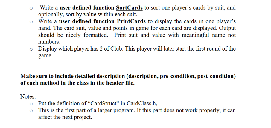 Problem: Your program will implement the preparation | Chegg.com