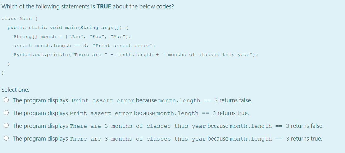 Solved Which of the following statements is TRUE about the | Chegg.com