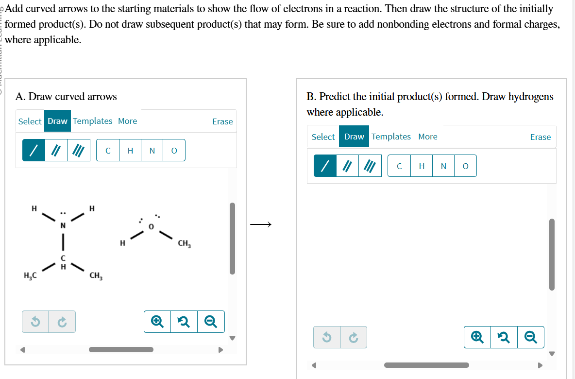 Solved Add curved arrows to the starting materials to show | Chegg.com