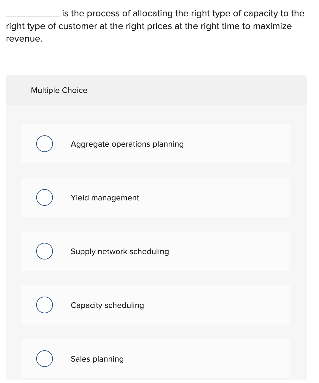Solved is the process of allocating the right type of | Chegg.com