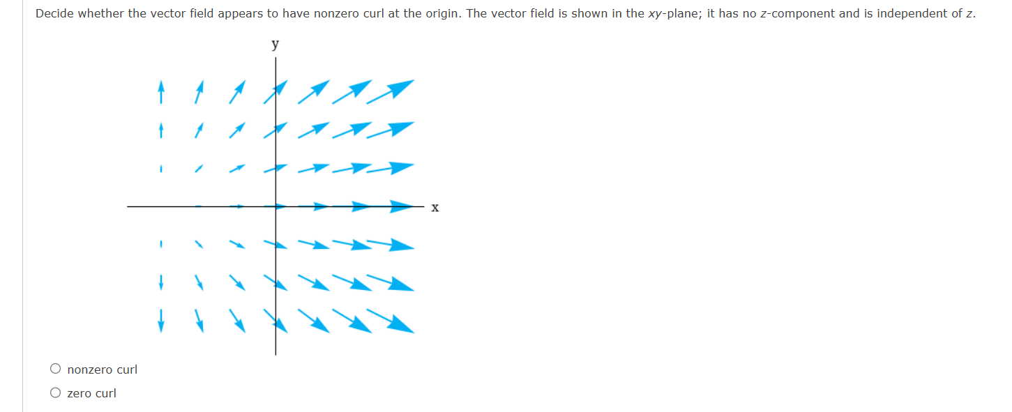 Solved Decide whether the vector field appears to have | Chegg.com