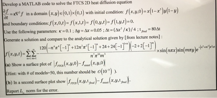 Ftcs Heat Equation Matlab Code - Tessshebaylo