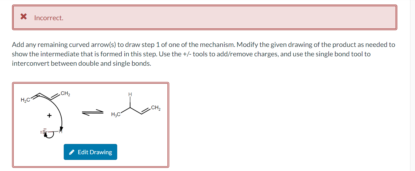 Solved Add any remaining curved arrow(s) to draw step 1 of | Chegg.com