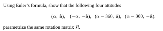 Solved Using Euler's formula, show that the following four | Chegg.com