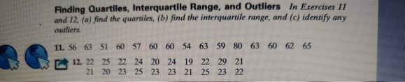 Solved Finding Quartiles, Interquartile Range, and Outliers | Chegg.com