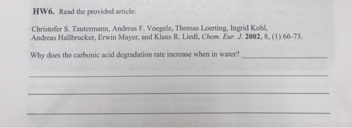 Solved HW6. Read the provided article: Christofer S. | Chegg.com