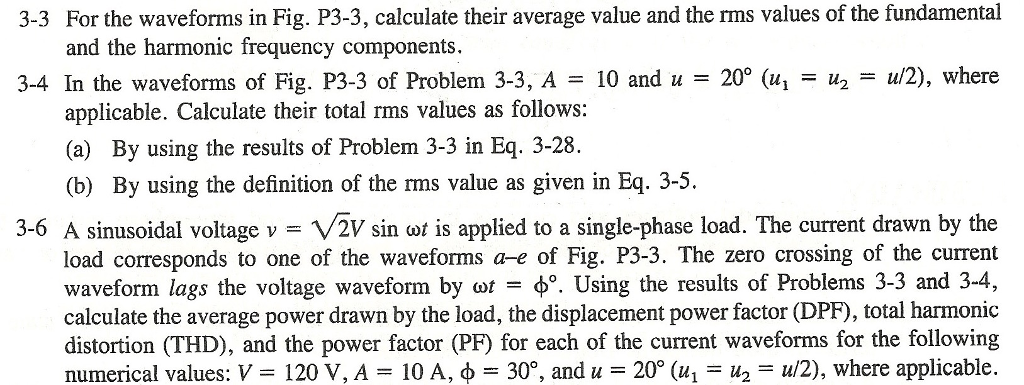Solved For the waveforms in Fig. P3-3, calculate their | Chegg.com